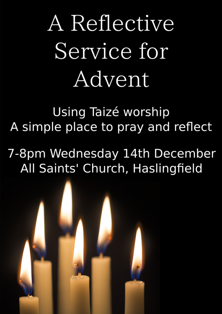 HaslingfieldVillage.co.uk » Taize Poster